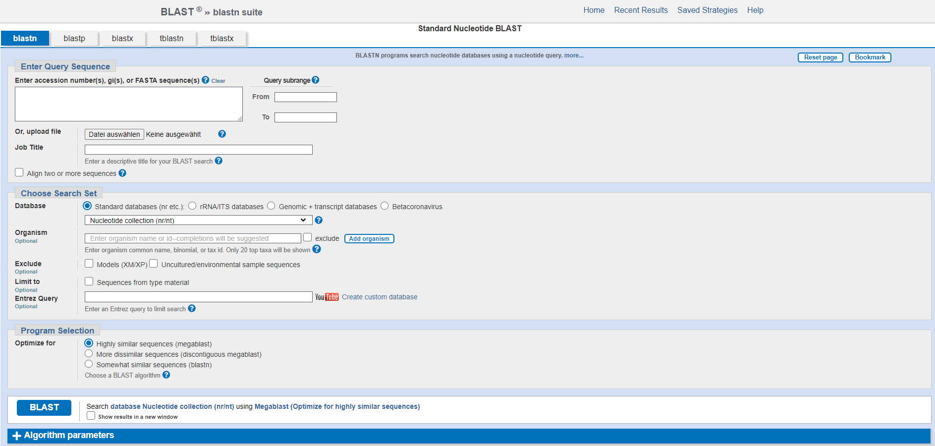 3.11 Basic Local Alignment Search Tool (BLAST) - Biodata Science